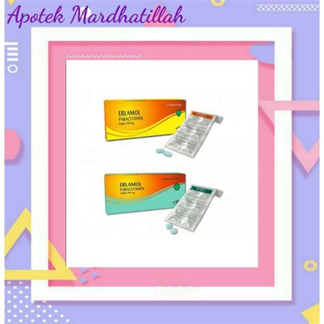 Jual Erlamol 500mg Tablet Shopee Indonesia