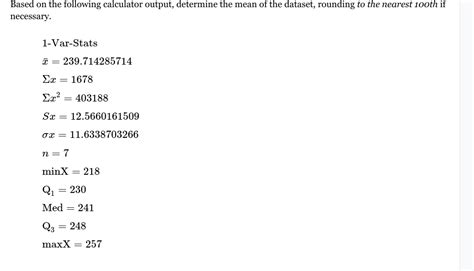 Based On The Following Calculator Output StudyX
