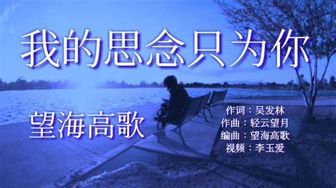 《我的思念只为你》 演唱：望海高歌 Youtube