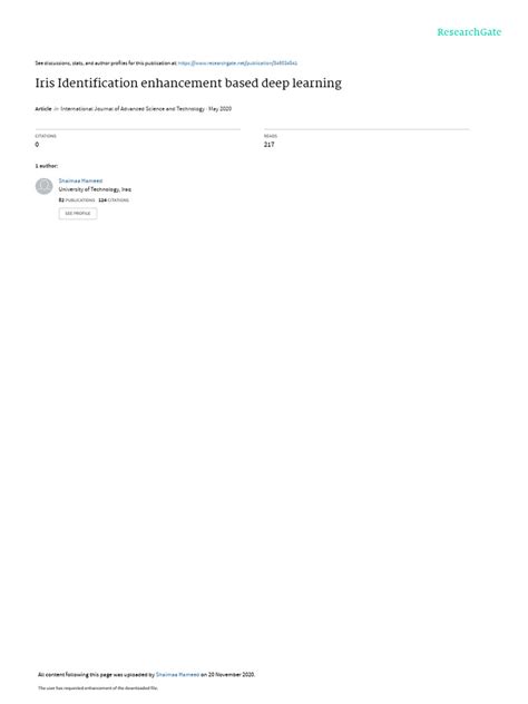 Uninet Huda 2020 Pdf Biometrics Deep Learning