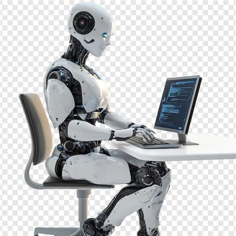 robot at work premium ai generated psd