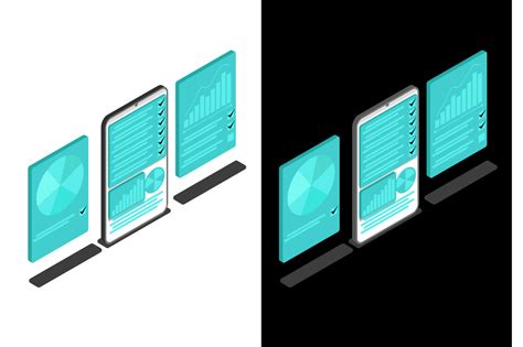 D Isometric Diagram Concept Ceklist Graphic By Ninik Studio Creative Fabrica