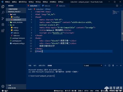 Node Jswebpack Cssscss Js Vs Code