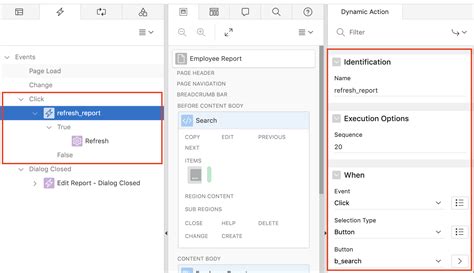 Oracle Apex Refresh Report Region Using Dynamic Action • Vinishdev