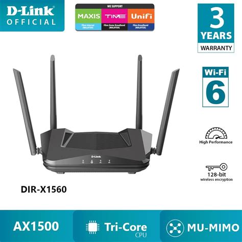D Link AX1500 Smart Wi Fi 6 802 11ax Wireless MU MIMO And OFDMA Technology Gigabit AX WiFi 6