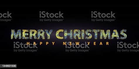새해 복 많이 받으세요 미래 텍스트와 메리 크리스마스 휴일 추상어두운 배경 인사배너용 혼란스러운 선이 있는 검은색 텍스트입니다 개념에 대한 스톡 벡터 아트 및 기타 이미지