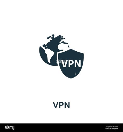 Vpn Icon Monochrome Simple Cyber Security Icon For Templates Web