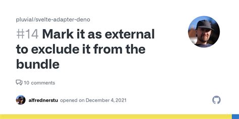 Mark It As External To Exclude It From The Bundle · Issue 14 · Pluvial