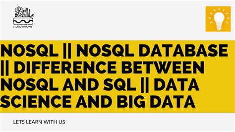 Nosql Nosql Database Difference Between Nosql And Sql Data