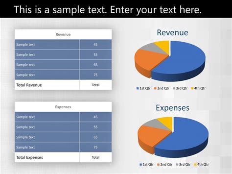 Bar Chart Expense Variance Powerpoint Template PowerPoint Graphs And