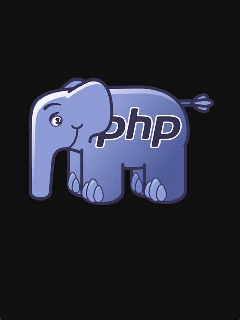 Php Language Official Elephpant Mascot Logo Hoodie T Shirt By