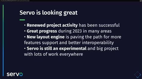 Servo Browser Engine Making Embedded App Progress With Tauri R