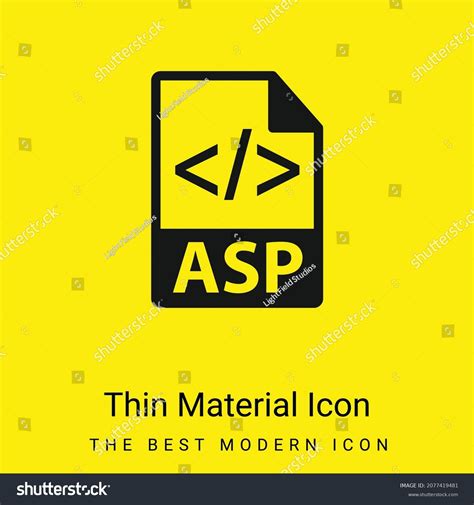 asp file format symbol minimal bright stock vector royalty free