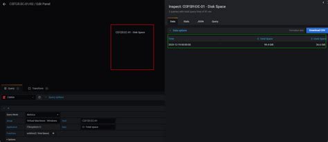 Disk Space Data Is Not Shown On The Pie Chart · Issue 1216 · Grafana