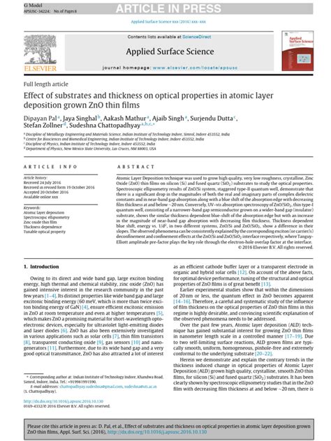 Applied Surface Science Ald Pdf