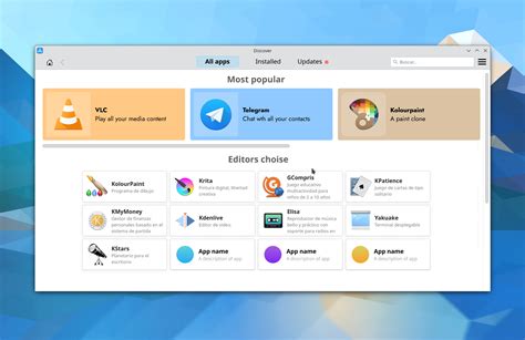 Discover Redesign Mockup Brainstorm KDE Discuss