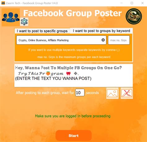 Facebook Group Poster Post To Multiple Facebook Groups At Once