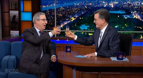 Stephen Colbert And John Oliver Toast Late Night Shows ‘while Supplies