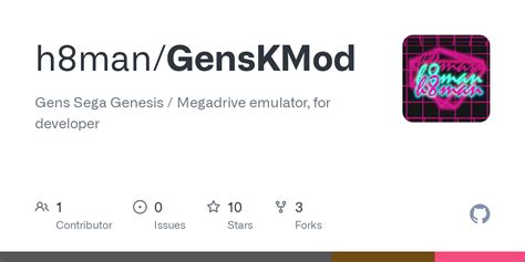 GitHub H8man GensKMod Gens Sega Genesis Megadrive Emulator For Developer