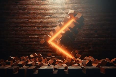 Premium Photo Abstract Graphic Design Of A Profit Arrow Generative Ai