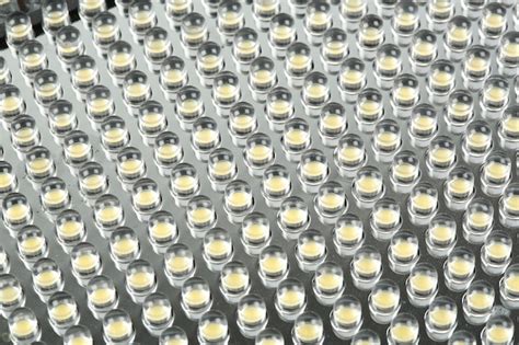 Premium Photo Close Up On A Grid Of An Led Array