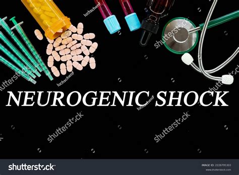 Neurogenic Shock Text On Medical Background Stock Illustration