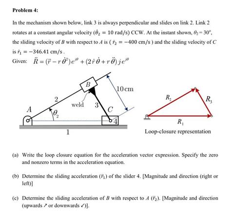Solved In The Mechanism Shown Below Link Is Always Chegg