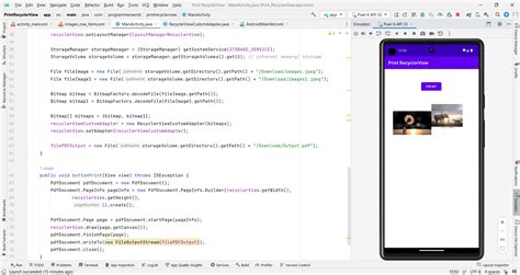How To Print Recyclerview Content In A Pdf File From Your Android App Android 13 Api 33