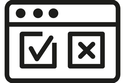 Browser Window With Checkboxes Line Icon Graphic By Pchvector