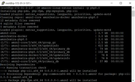 วิธี install php 8 0 and apache ใน amazon linux 2 ของ ec2 developersio