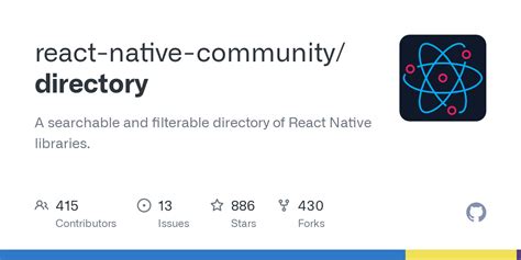 GitHub React Native Community Directory A Searchable And Filterable