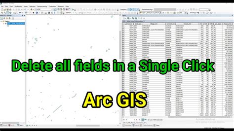 Arc Gis Tutorial How To Delete All Fields In Arc Gis Attributes Field Delete Youtube