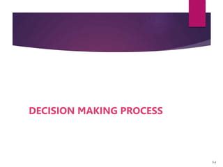 Decision Making Process Ppt Business Business And Finance
