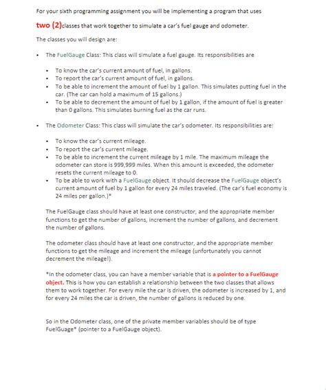 Solved FuelGauge H Class Specification File FuelGauge Cpp Chegg