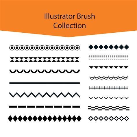 Premium Vector Illustrator Brush Collection