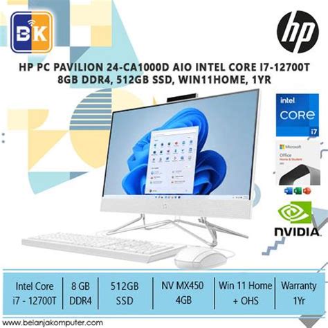 Jual Hp Pc Pavilion Ca D Aio Intel Core I T Gb Gb Ssd Jakarta Pusat