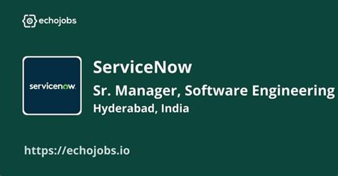 Servicenow Is Hiring Sr Manager Software Engineering Platform Workflow Automation