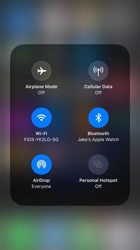 What All The Bluetooth Wi Fi Symbols Mean In IOS S New Control Center Blue Gray Or