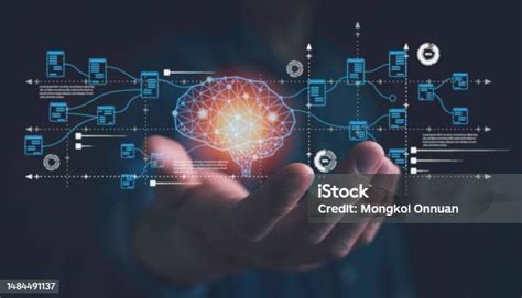 비즈니스 분석 혁신 및 비즈니스 성장 개발에 대한 두뇌의 Ai 네트워크 사업가는 Ai 상징 기계 학습 미래 기술의 인공 지능의