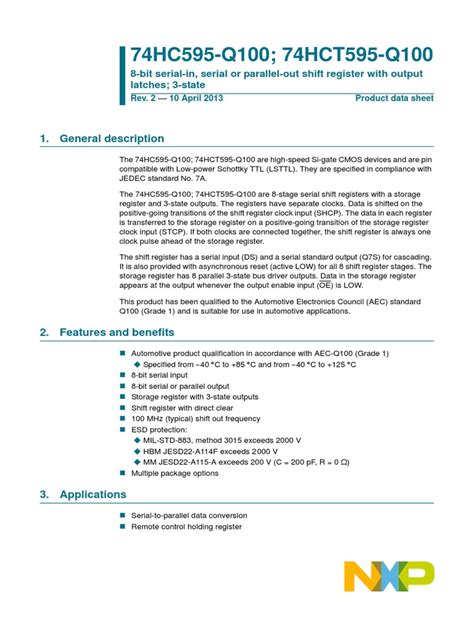 pdf datasheet 74hc595 dokumen tips