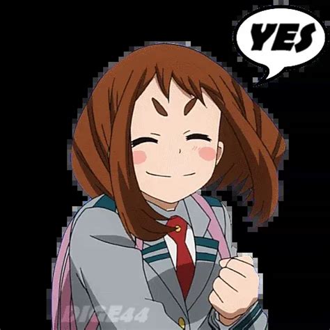Ochako Uraraka Stikerforall Sticker Pack For Telegram