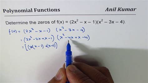 03 Factor The Quartic Polynomial To Find Zeros And Sketch Its Graph Youtube