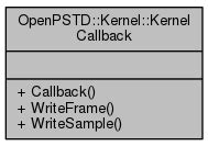 OpenPSTD OpenPSTD Kernel KernelCallback Class Reference