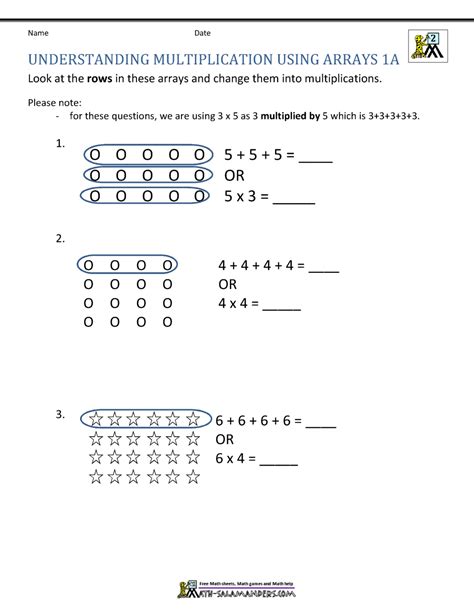 Free Printable Multiplication Worksheets 2nd Grade