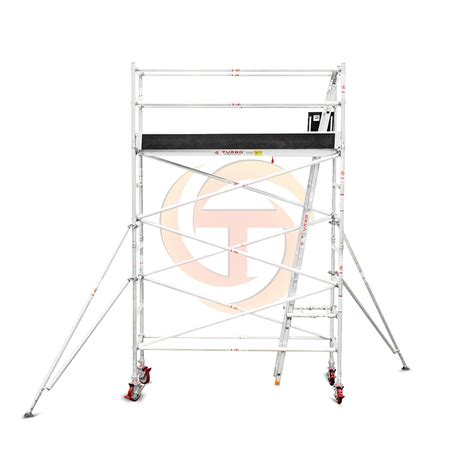 3 1 To 3 4 M Narrow Aluminium Mobile Scaffold Tower Turbo Scaffolding