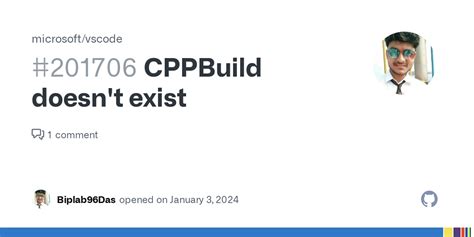 CPPBuild Doesn T Exist Issue Microsoft Vscode GitHub