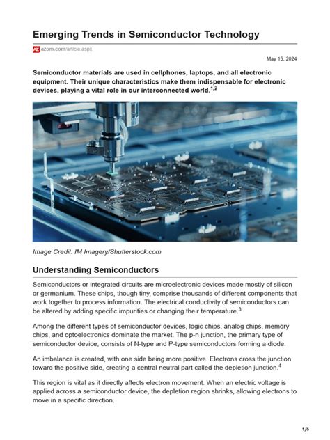 Emerging Trends In Semiconductor Technology Pdf Field Effect Transistor