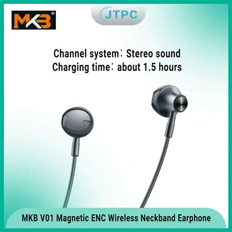 Mkb V Magnetic Enc Wireless Neckband Price In Bd