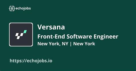 versana is hiring front end software engineer new york ny [react angular typescript