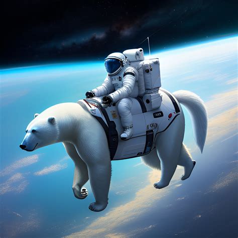 Download Ai Generated Astronaut Bear Royalty Free Stock Illustration